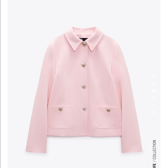 Zara | Jackets & Coats | Nwt Zara Pink Jacket | Poshmark